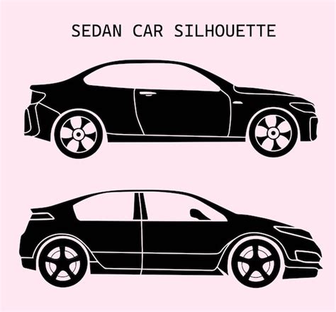Premium Vector Sedan Hatchback Car Silhouette