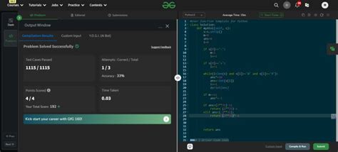 Hephzibai E On Linkedin Geekstreak2024 Gfg160 Geekstreak2024