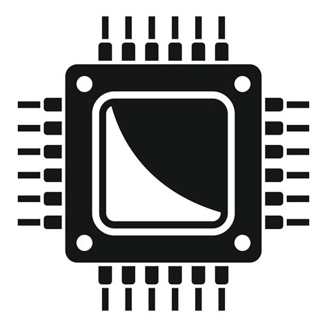 Central Processor Icon Simple Vector Chip Circuit Vector Art At Vecteezy