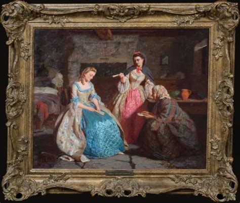 Large 19th Century Ladies And Mystic Fortune Teller Ernest Gustave