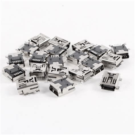 20 Pcs Mini Usb Type B Female Port 5 Pin 5p 180 Degree Smd Smt Pcb Jack Socket Walmart Canada