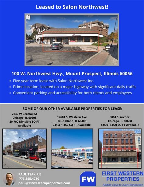 Leased Retailstores Shoppingcenters Northwestsuburbs Mountprospect Firstwesternproperties