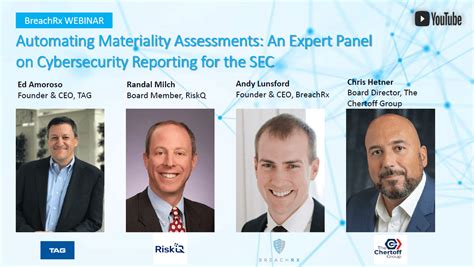 Automating Materiality Assessments An Expert Panel On Cybersecurity