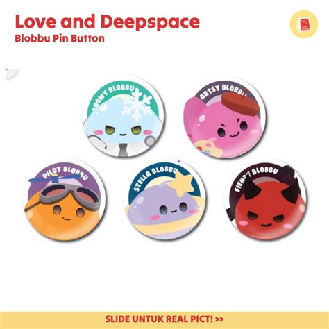Jual Cilinn Love And Deepspace Blobbu Pin Button Shopee Indonesia