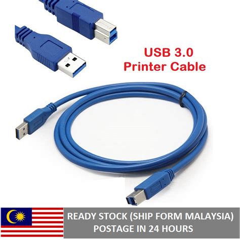 Usb 30 Printer Cable Type A Male To Type B Male Superspeed Usb Cable