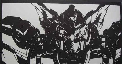 ユニコーン ガンダムユニコーン 切り絵 狼犬のイラスト Pixiv