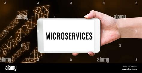 Text Sign Showing Microservices Concept Meaning Software Development Technique Building Single