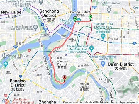 2024臺北大縱走第八段大稻埕碼頭至馬場町紀念公園 河濱自行車道 202404011311 健行筆記