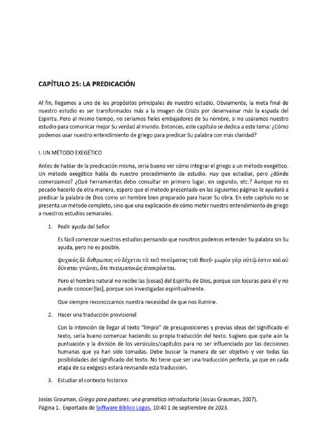 La PredicaciÓn Pdf