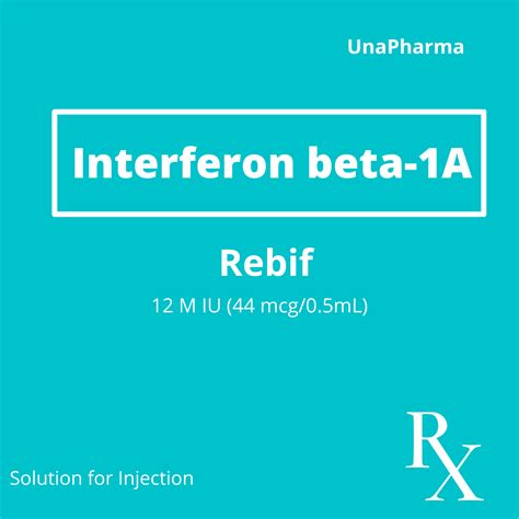 Rebif Interferon Beta 1a 12millioniu 44mcg 05ml Solution For Sc