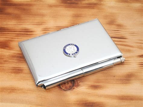 Clan Crests Metal Notepad Memo Card Holder With Personalised Free