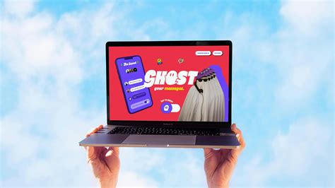 Ghost Messaging App ‣ Brand Universe Website And Branding