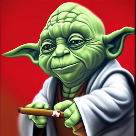 Danny Devito As Yoda Smoking A Cigar In The Style Of Disney Artstation