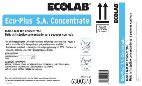 Ecolab Secondary Labels