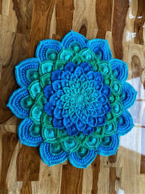 Asteria Crocheted Flower Beautiful Handmade Crochet Mandala Etsy In Handmade Tags