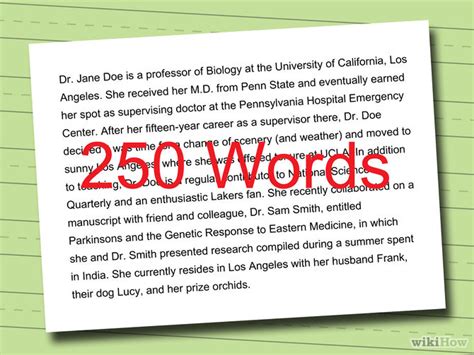 How To Write A Personal Bio With Samples WikiHow