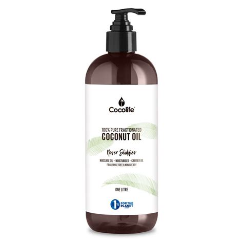 Cocolife Pure Fractionated Coconut Oil Carrier Or Massage Oil