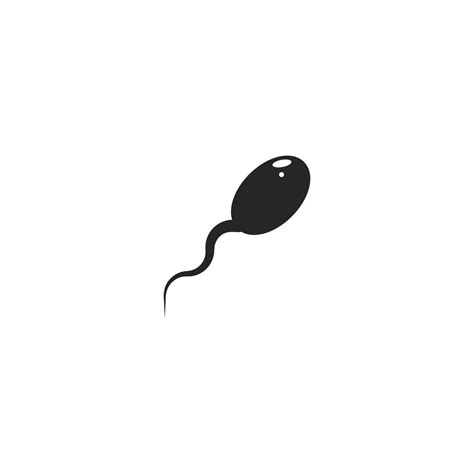 Vector Sign Of Sperm Symbol Is Isolated On A White Background Vector