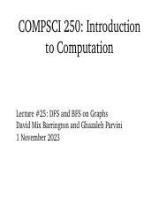 Exploring DFS And BFS On Graphs A Comparative Analysis Course Hero