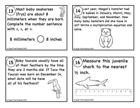 Life Cycle Math Task Cards And Powerpoint