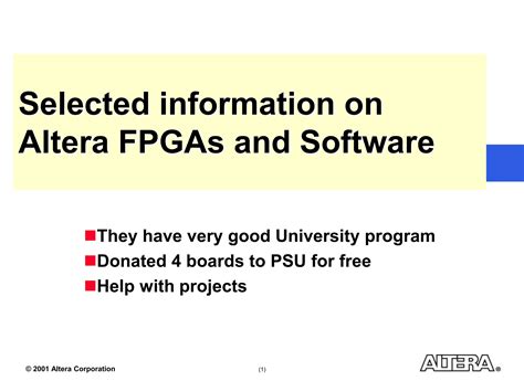 Altera FPGA Marketing Report PPT