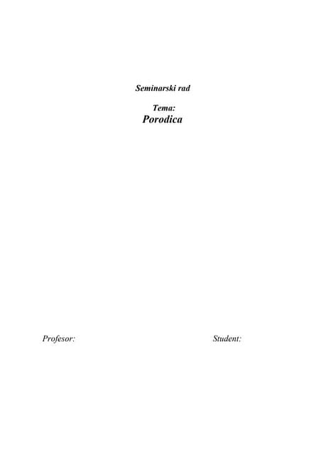 Porodica Pdf