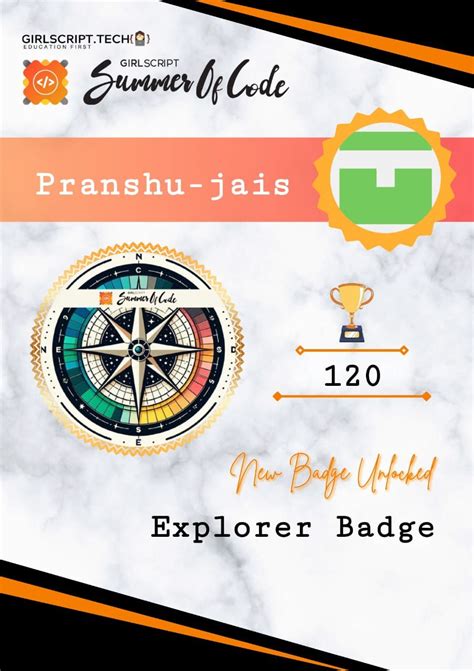 Pranshu Jaiswal On Linkedin Gssoc Gssocbadge Girlscript Gssoc24 Explorerbadge Opensource