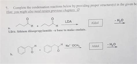 Solved Lda Aldol H2o D E 1 2 H3o β Keto Ester F
