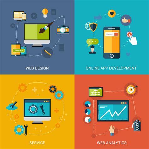 Web Development Set 427875 Vector Art At Vecteezy