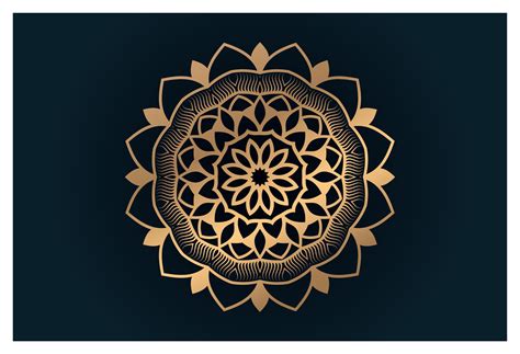 Golden Arabesque Pattern Arabic Design Graphic By Tanvir Enayet