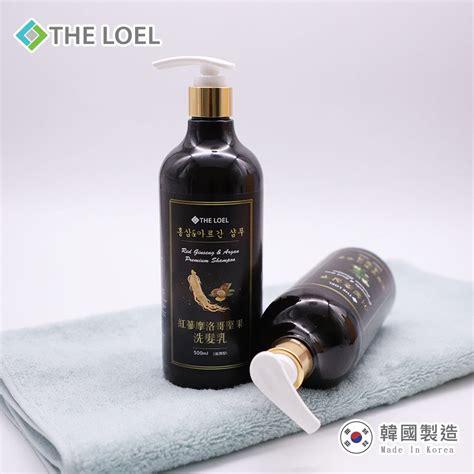 The Loel 韓國無矽靈洗髮乳500ml 紅蔘摩洛哥油 The Loel 得來亞台灣