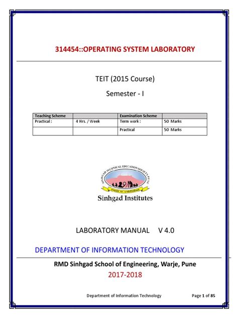 Rmdssoe Final Osl Labmanual 2017 18 Pdf Thread Computing Command Line Interface
