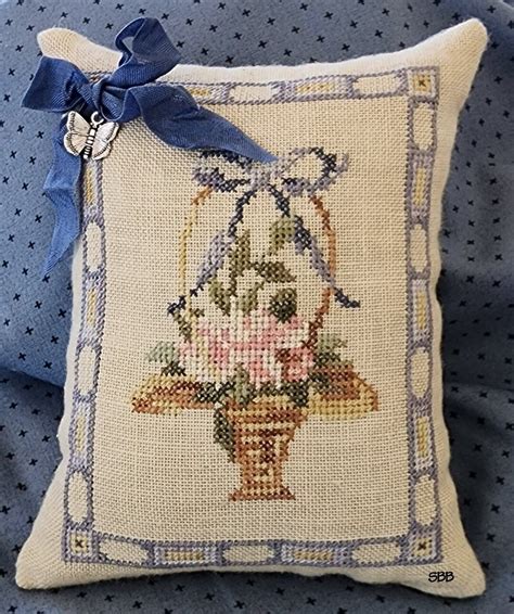 Samplers Not Forgotten Posey Basket Kit Original Design By Kimberly