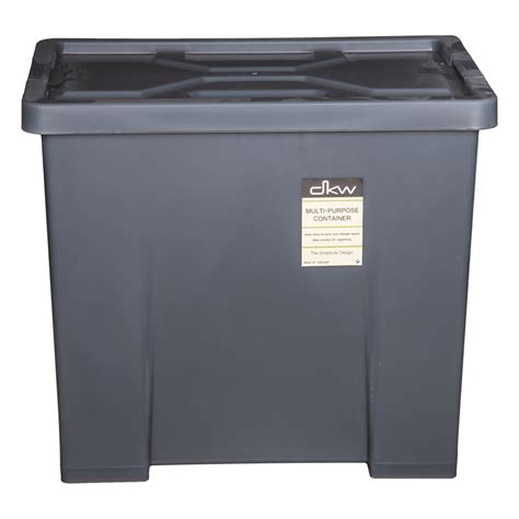 A4 Multi Purpose Storage Box With Lid 25Lts Grey T C