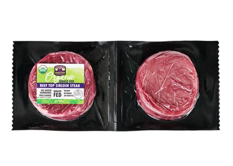 Organic Grass Fed Beef Top Sirloin Steak Spring Crossing