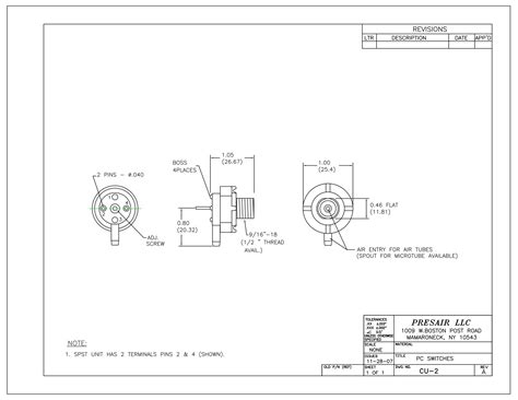 Pcb Mount Pressure Switches Presair