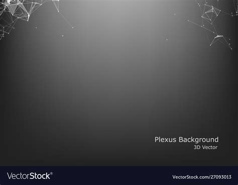 Abstract Particles And Lines Plexus Effect Vector Image