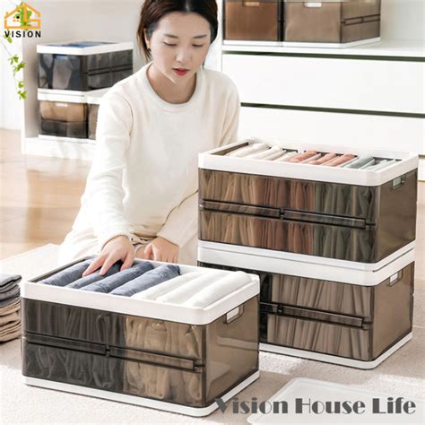 Vision Folding Multi Compartment Clothing Storage Box Drawer Type