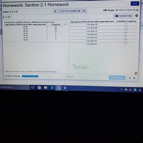 Solved Save Homework Section 2 1 Homework Score 0 Of 1 Pt