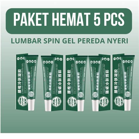 Jual Paket 5 Pcs Lumbar Spine Cooling Gel Atasi Nyeri Tulang Syaraf