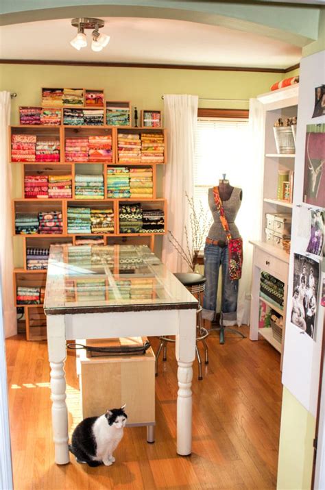 A Sunny Sewing Room Folding Fabrics To Size
