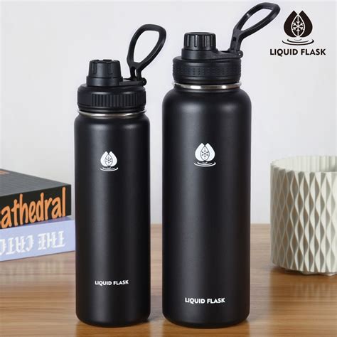 40oz 22oz Liquid Flask Tumbler Hot And Cold Wide Mouth With Spout Lid