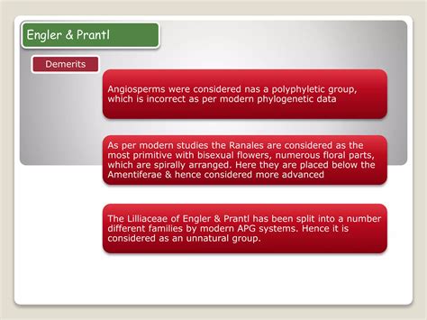 Engler And Prantl S System Of Plant Classification Ppt