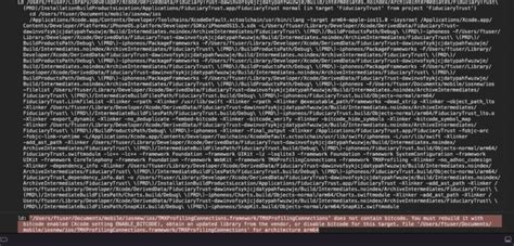 I Have Issues With Archive Creation Some Third Party Frameworks Are