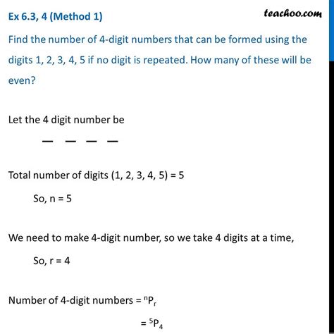 Ex Find Number Of Digit Numbers That Can Be Formed