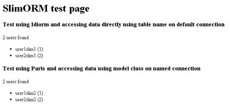 Github Bgilletslim Orm Orm For Slim Framework Based On Idiorm And Paris
