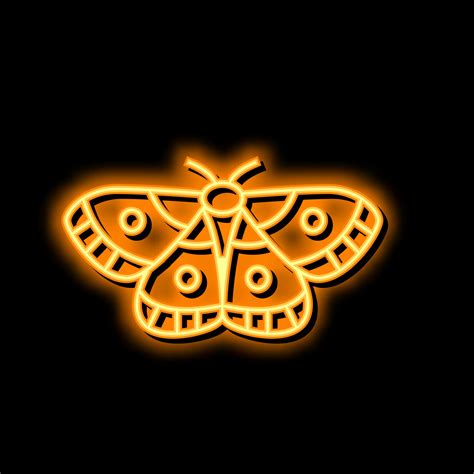 Moth Insect Neon Glow Icon Illustration 20584146 Vector Art At Vecteezy