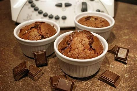 Moelleux Chocolat Au Coeur Caramel Au Beurre Salé Au Thermomix Préparé