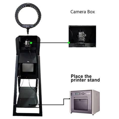40 Mirror Photo Booth 22 Touch Screen Round Ring Light Inshine Display