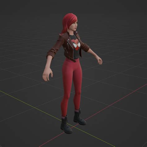 Mary Jane Watson Fortnite 3d Model By Shevraar